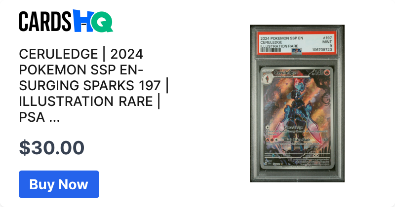 CERULEDGE | 2024 POKEMON SSP EN-SURGING SPARKS 197 | ILLUSTRATION RARE ...