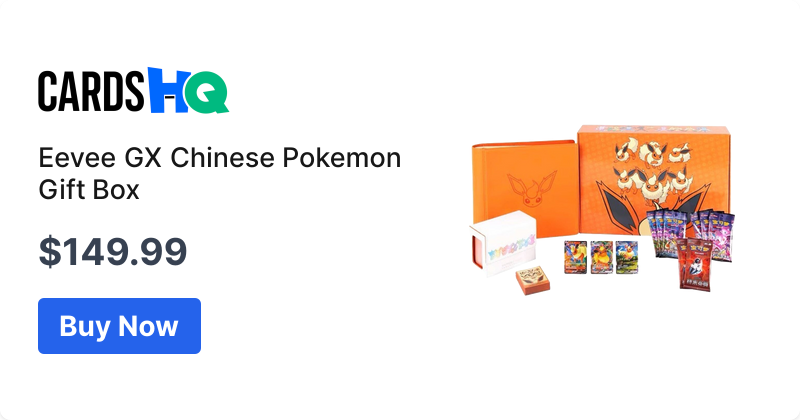 Eevee GX Chinese Pokemon Gift Box | CardsHQ - Shop Sports Cards ...