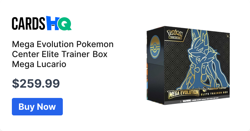 Mega Evolution Pokemon Center Elite Trainer Box Mega Lucario | CardsHQ ...