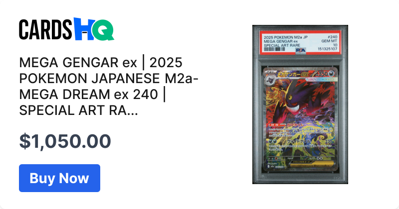 MEGA GENGAR ex | 2025 POKEMON JAPANESE M2a-MEGA DREAM ex 240 | SPECIAL ...