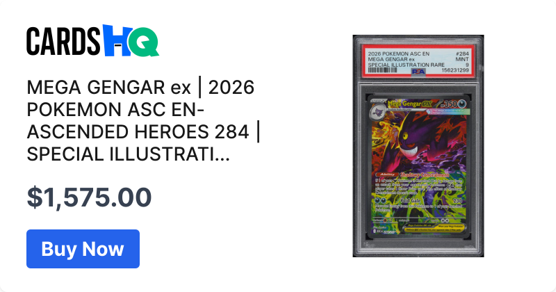 MEGA GENGAR ex | 2026 POKEMON ASC EN-ASCENDED HEROES 284 | SPECIAL ...