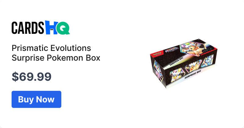 Prismatic Evolutions Surprise Pokemon Box | CardsHQ - Shop Sports Cards ...